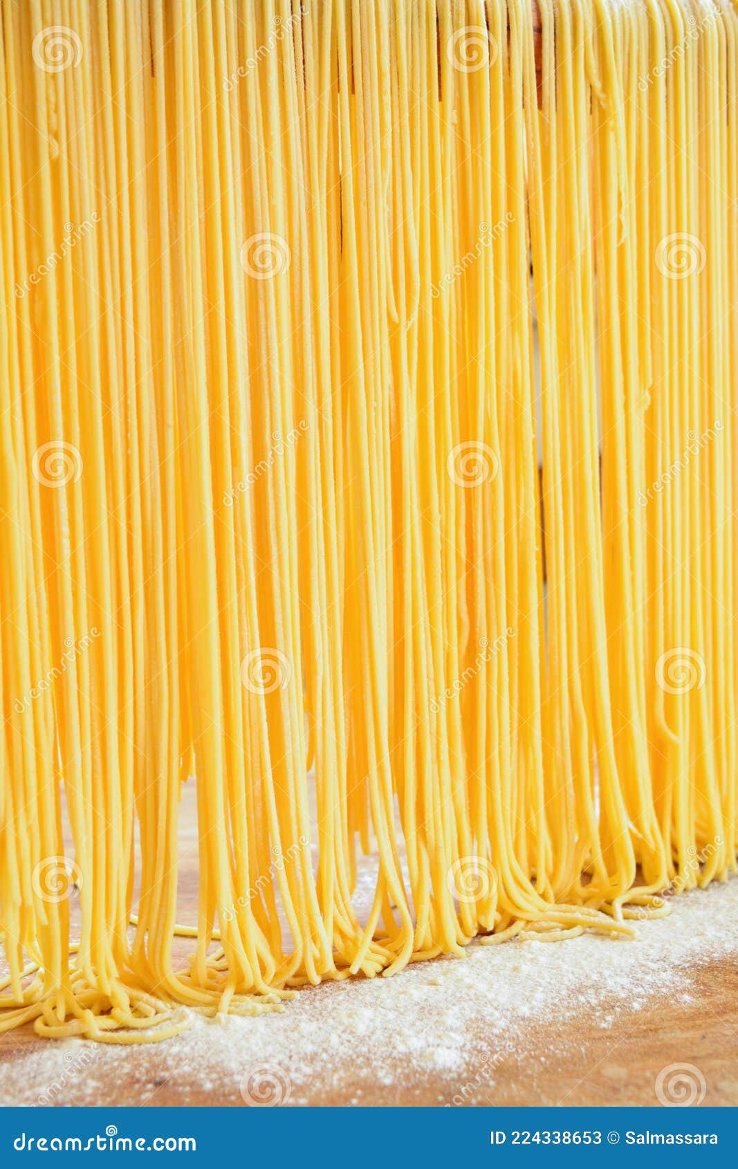 Egg Tagliolini Made at Home Stock Image - Image of kitchen, cooking ...