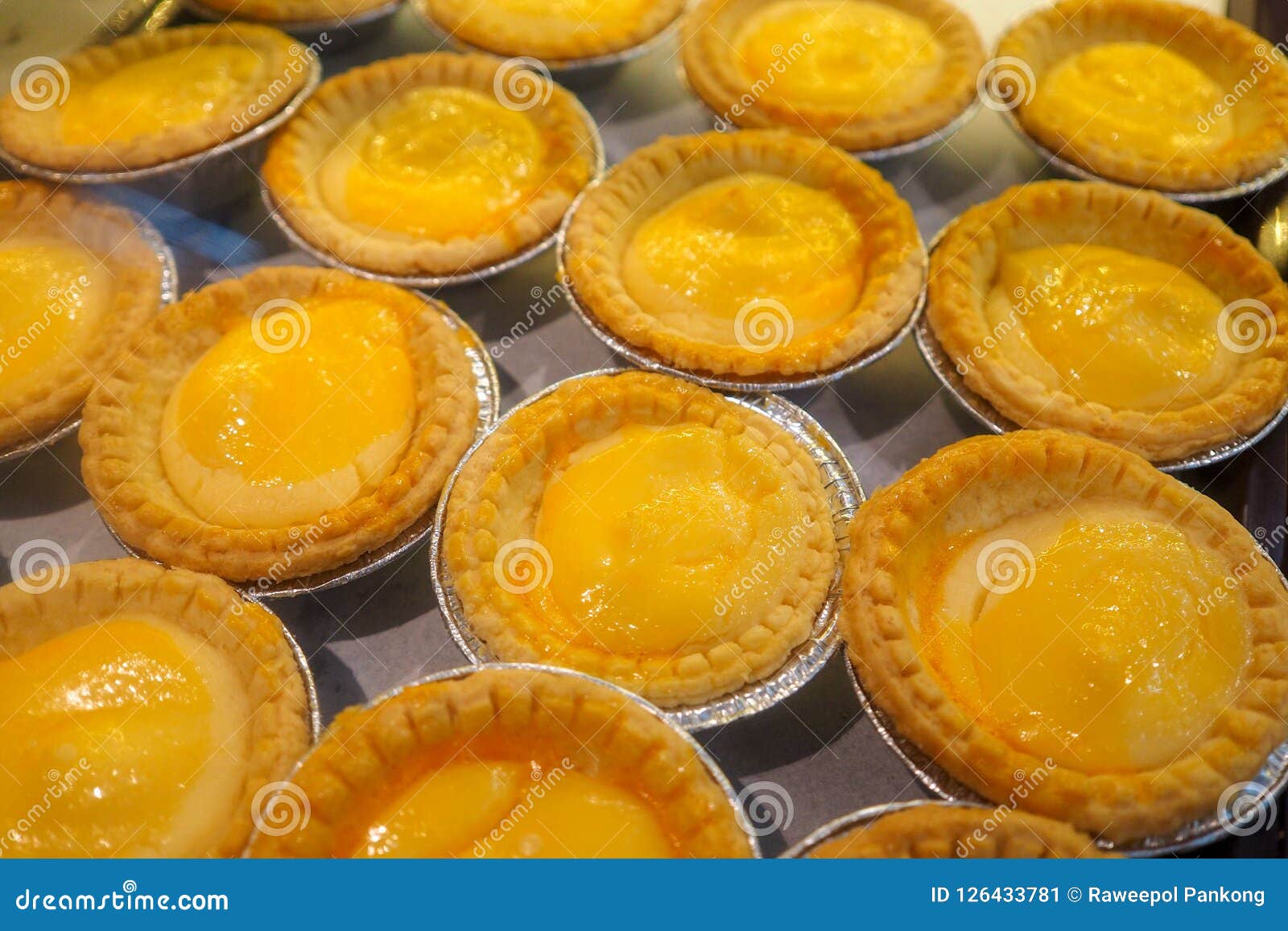 Egg tart stock image. Image of kong, dessert, negg, golden - 126433781
