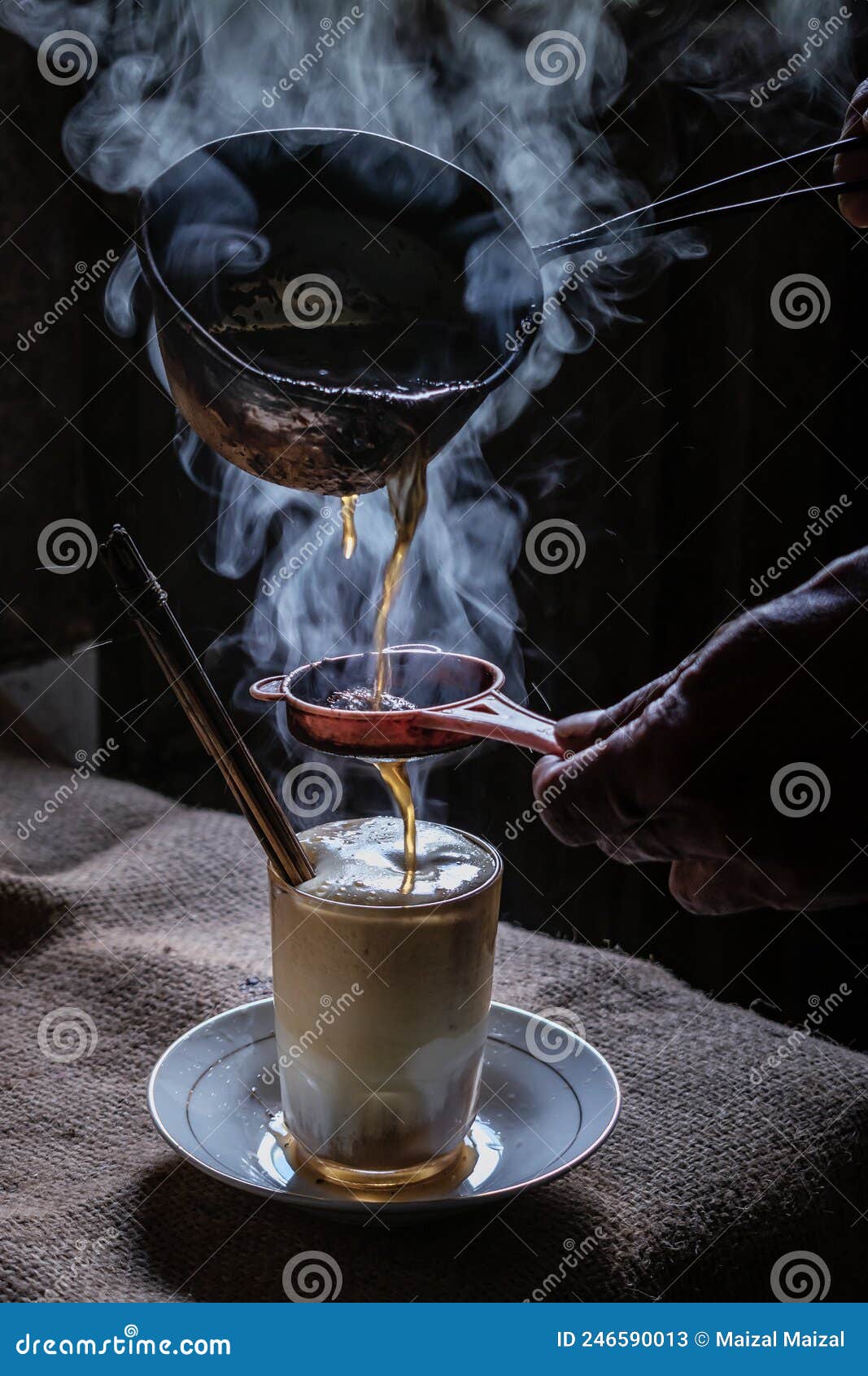 Egg Tea, West Sumatra Tradisional Drink Stock Image - Image of ...