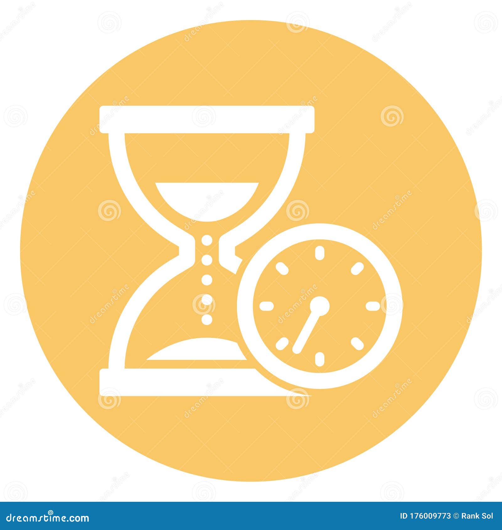 Egg Timer, Hourglass Vector Icon Which Can Easily Modify or Edit Stock ...