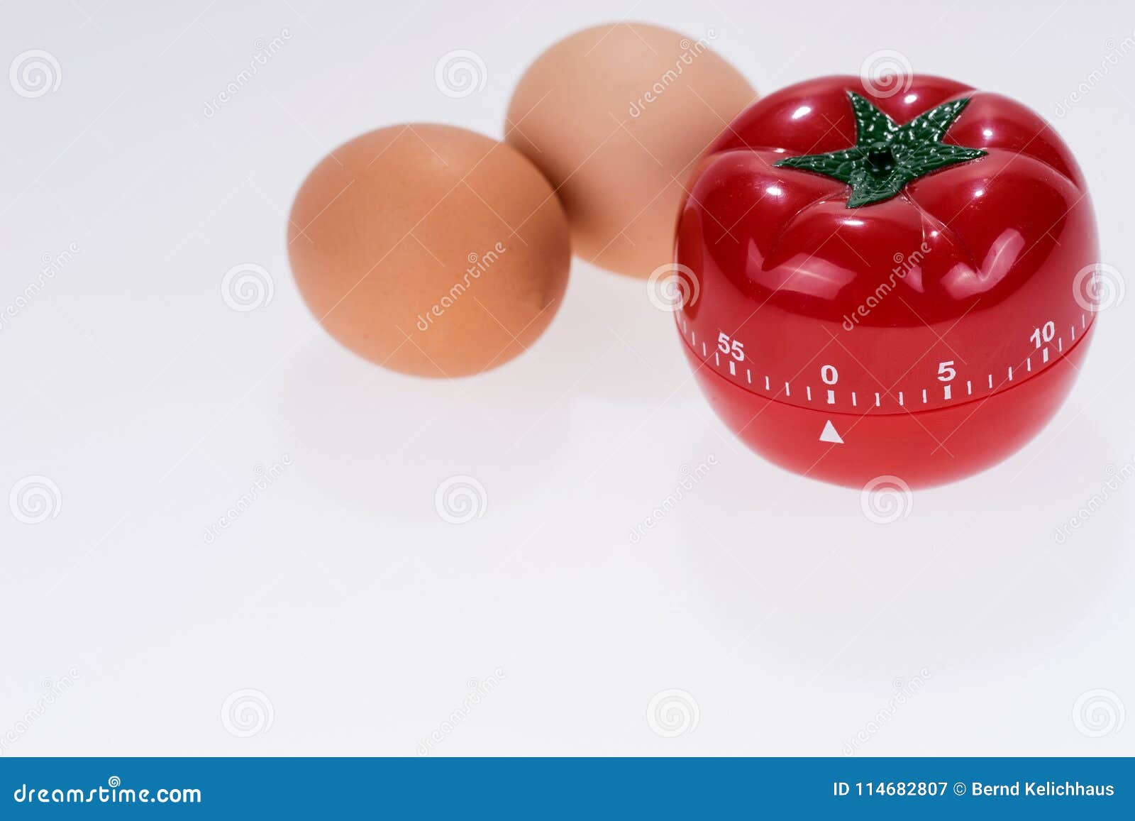 Egg Timer Mockup In The Form Of A Tomato With Two Eggs Royalty-Free ...
