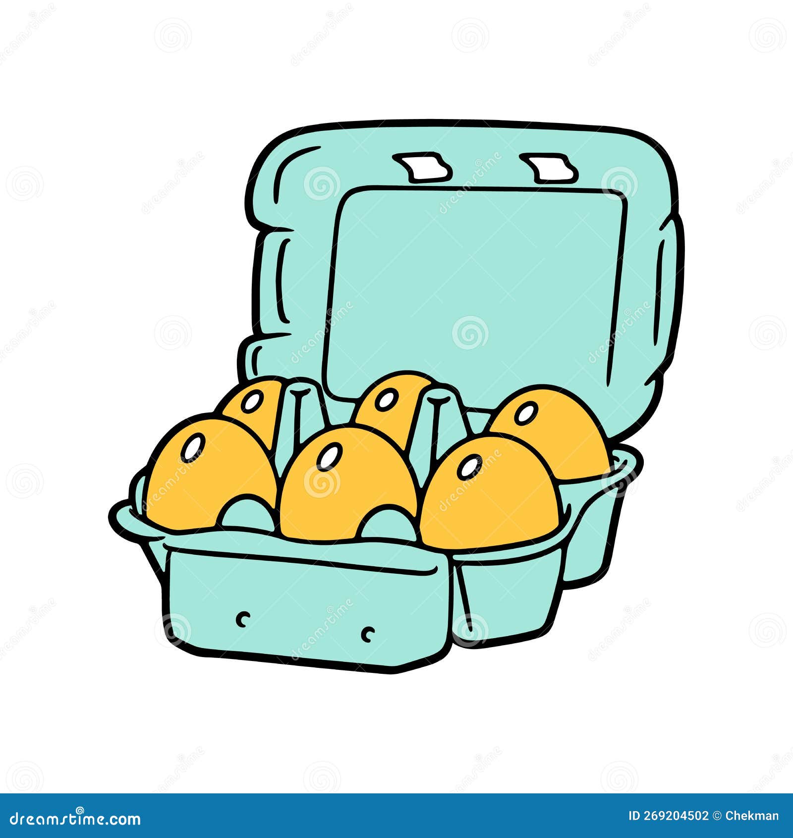 Egg Tray with Eggs. Eggs Box Icon Stock Vector - Illustration of vector ...
