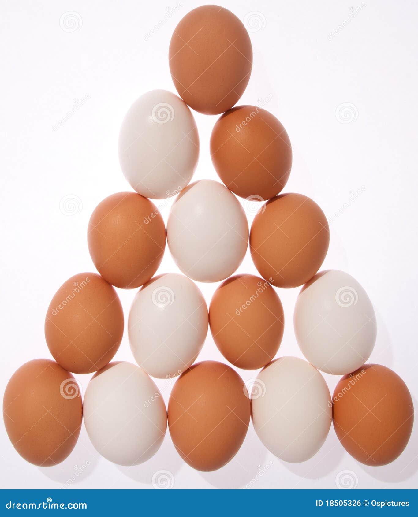 Egg Triangle stock photo. Image of uncooked, produce - 18505326