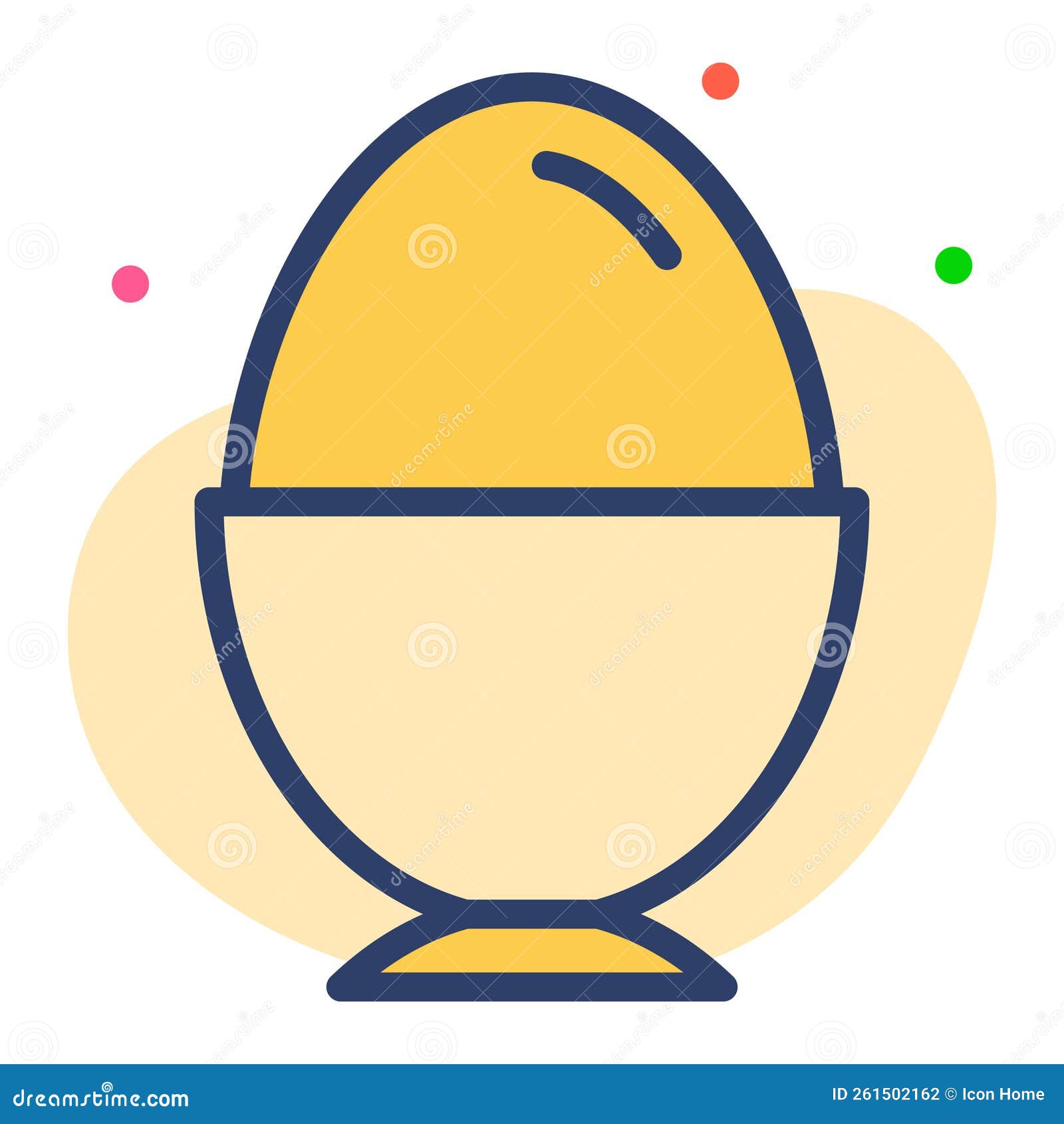 Egg Vector Line Icon. Simple Creative Vector Line Icon Stock Vector ...