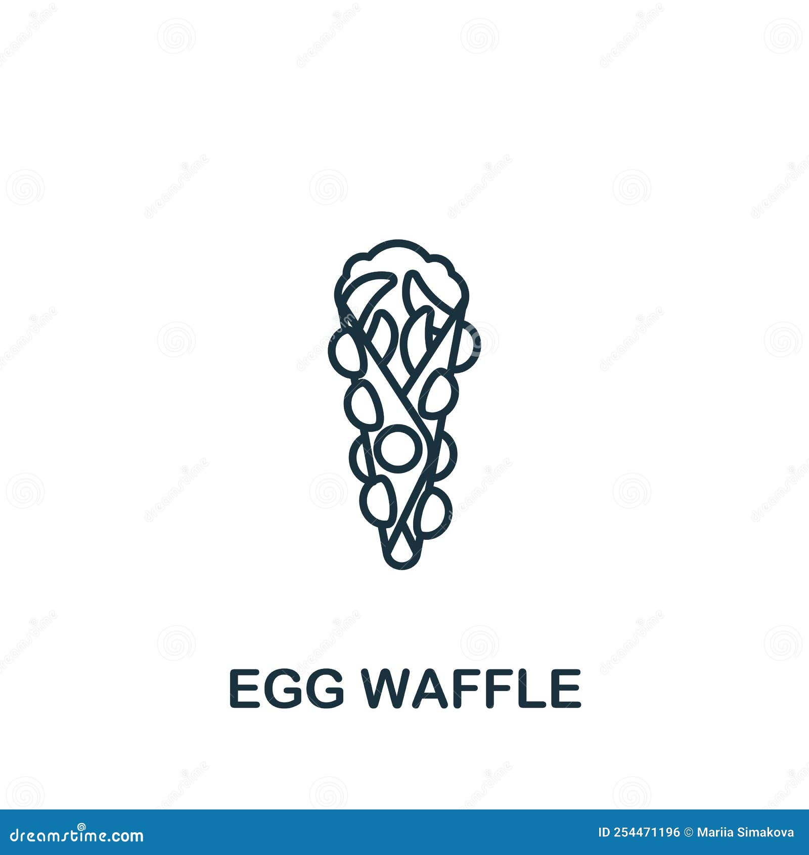 Egg Waffle Icon. Line Simple Icon for Templates, Web Design and ...