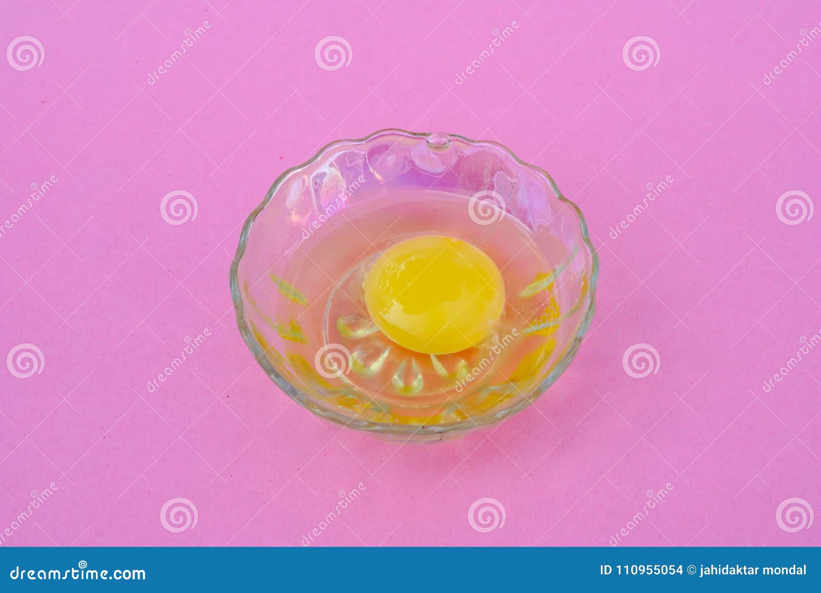 Egg and Yolk with Pink Background Stock Photo - Image of cooking ...