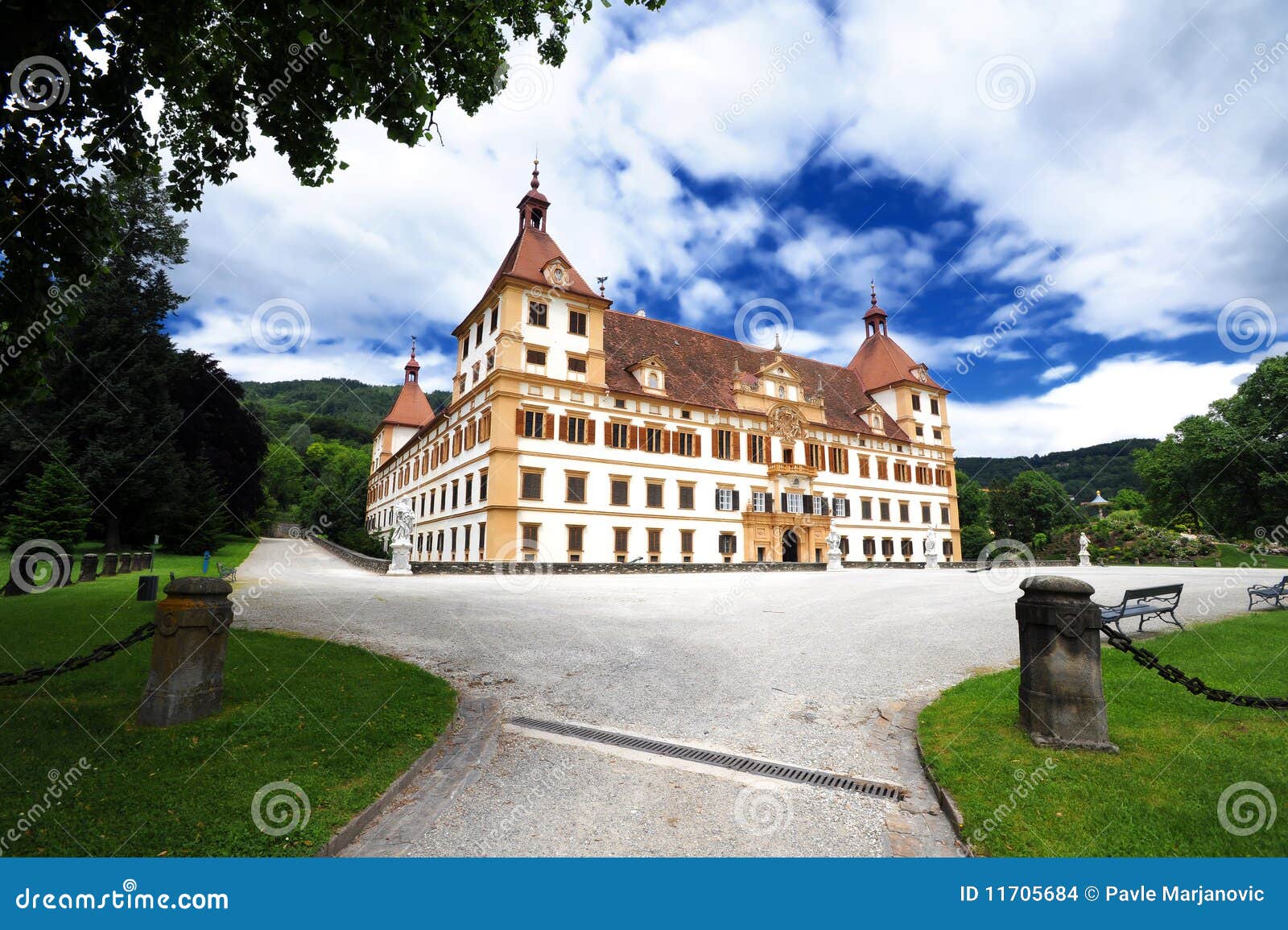 Eggenberg castle in Graz stock photo. Image of graz, baroque - 11705684