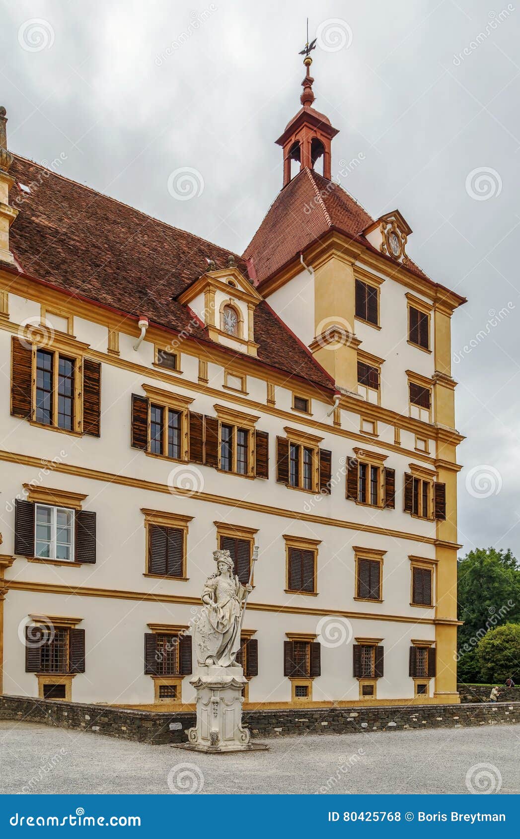 Eggenberg Palace, Graz, Austria Stock Photo - Image of cloud, yellow ...