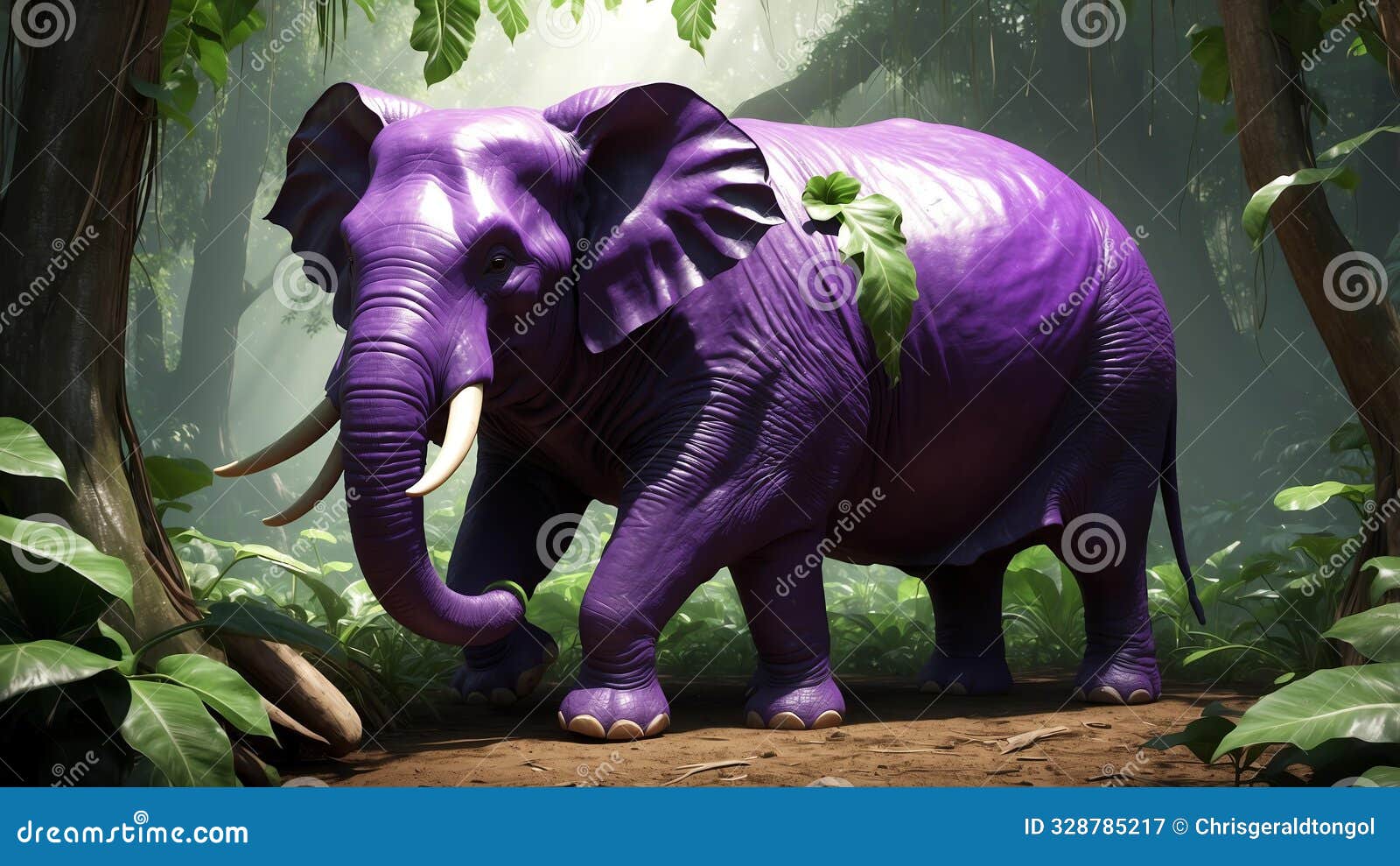 An Eggplant Transformed Into An Elephant With T Ai Generated Royalty ...