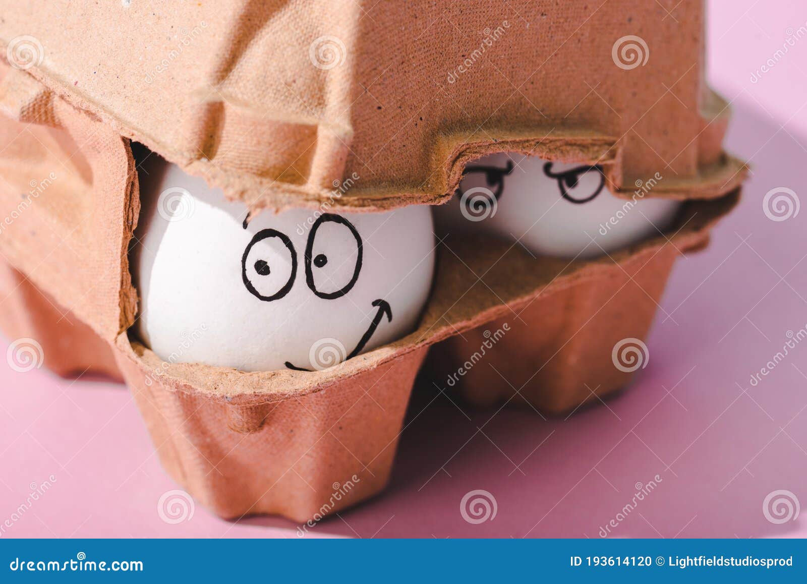 Angry Egg In A Carton Stock Photography | CartoonDealer.com #24255914