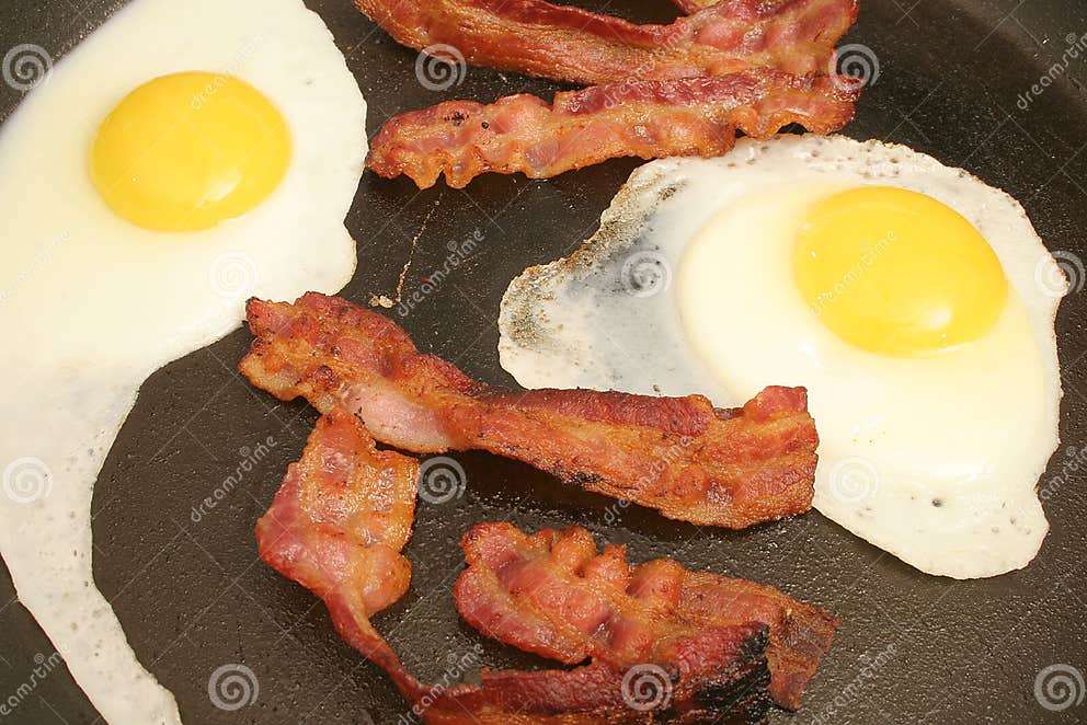 Eggs & bacon stock image. Image of health, nutrition - 2004005