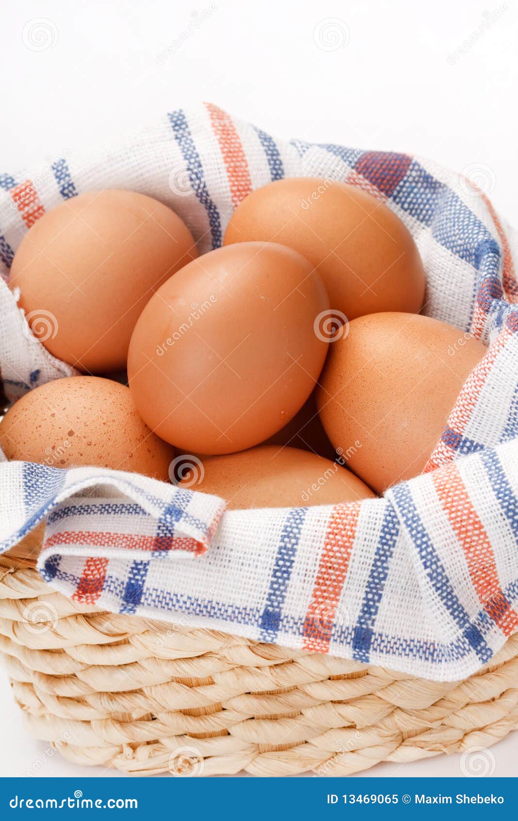 Eggs in a basket stock image. Image of meal, brown, laid - 13469065