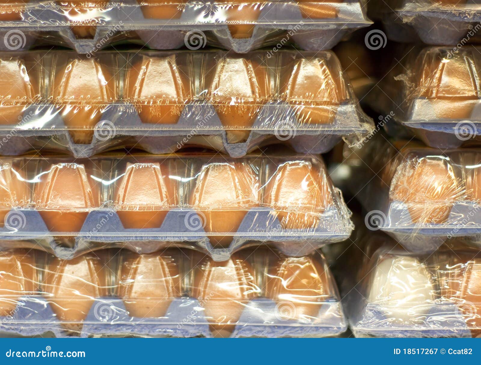 Eggs in big packages stock image. Image of container - 18517267