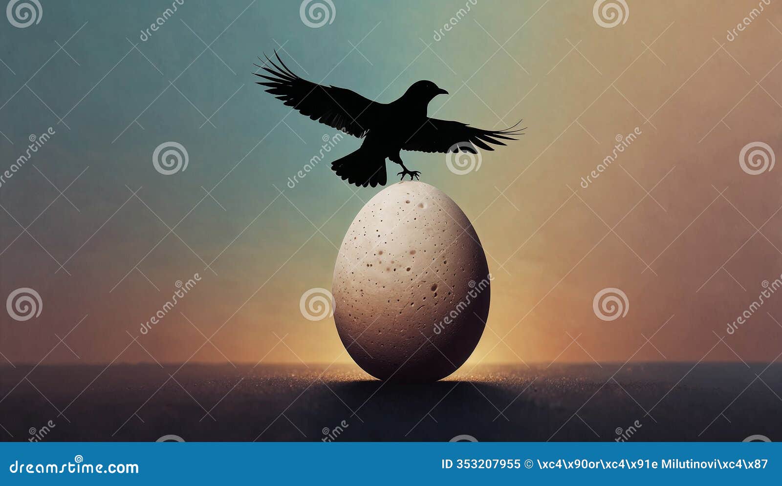 Eggs and Birds Silhouette. Minimal Abstract Evolution and Humanity ...