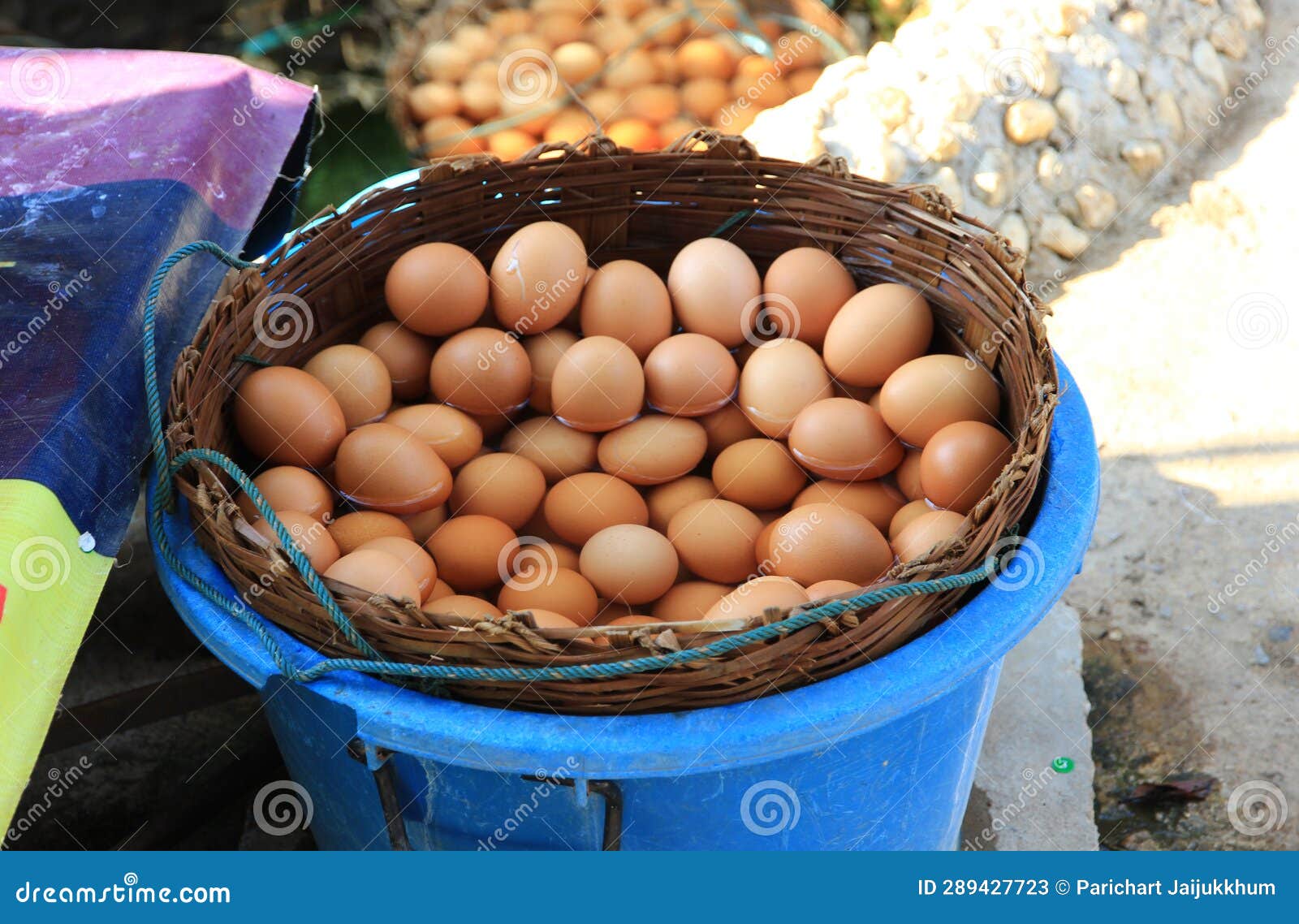 Eggs Boiling in the Natural Hot Spring in National Park Chae Son Stock Image - Image of onsen ...