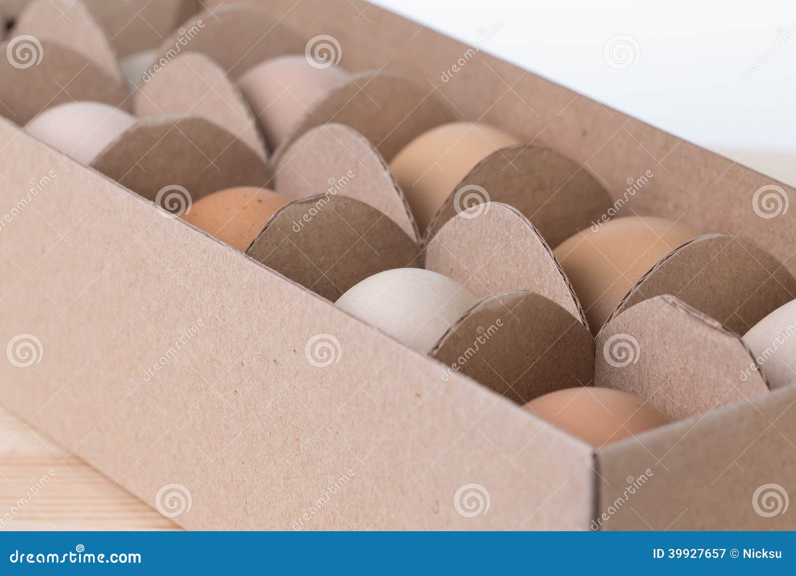 Eggs in the box stock image. Image of package, brown - 39927657
