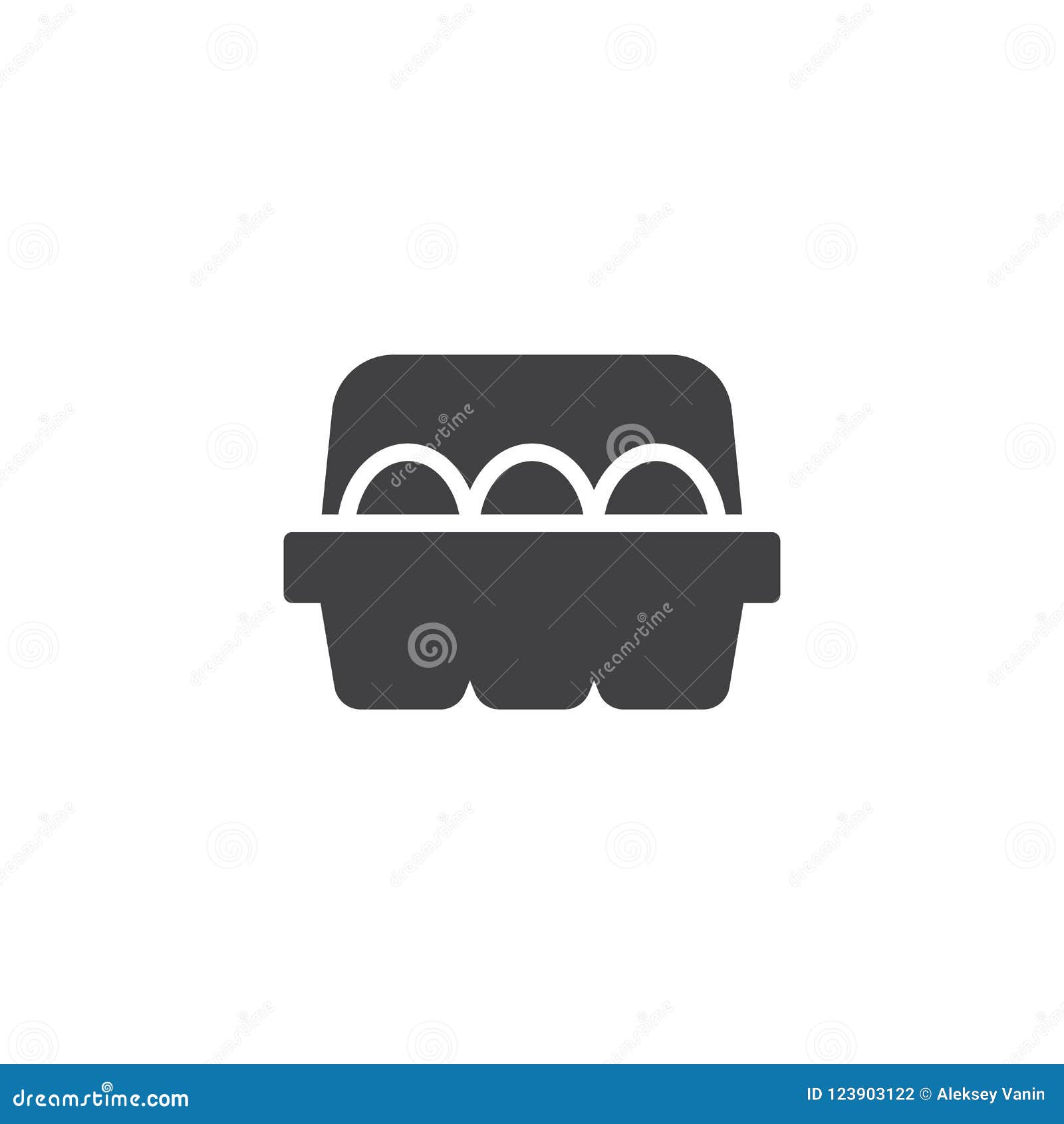 Eggs in Box Package Vector Icon Stock Vector - Illustration of ...
