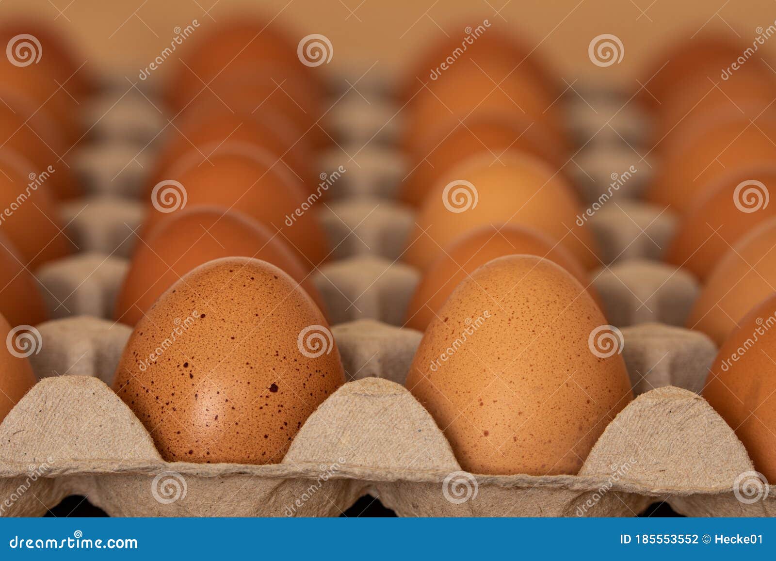 Eggs in the box stock photo. Image of meal, farm, easter - 185553552
