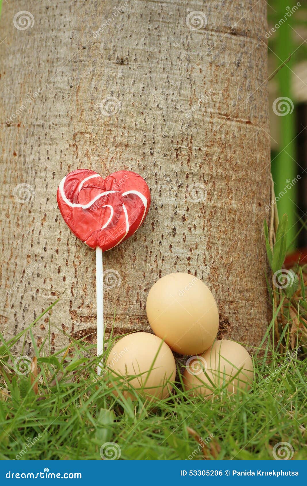 Eggs with Candy on a Green Grass. Stock Photo - Image of grass, meal ...