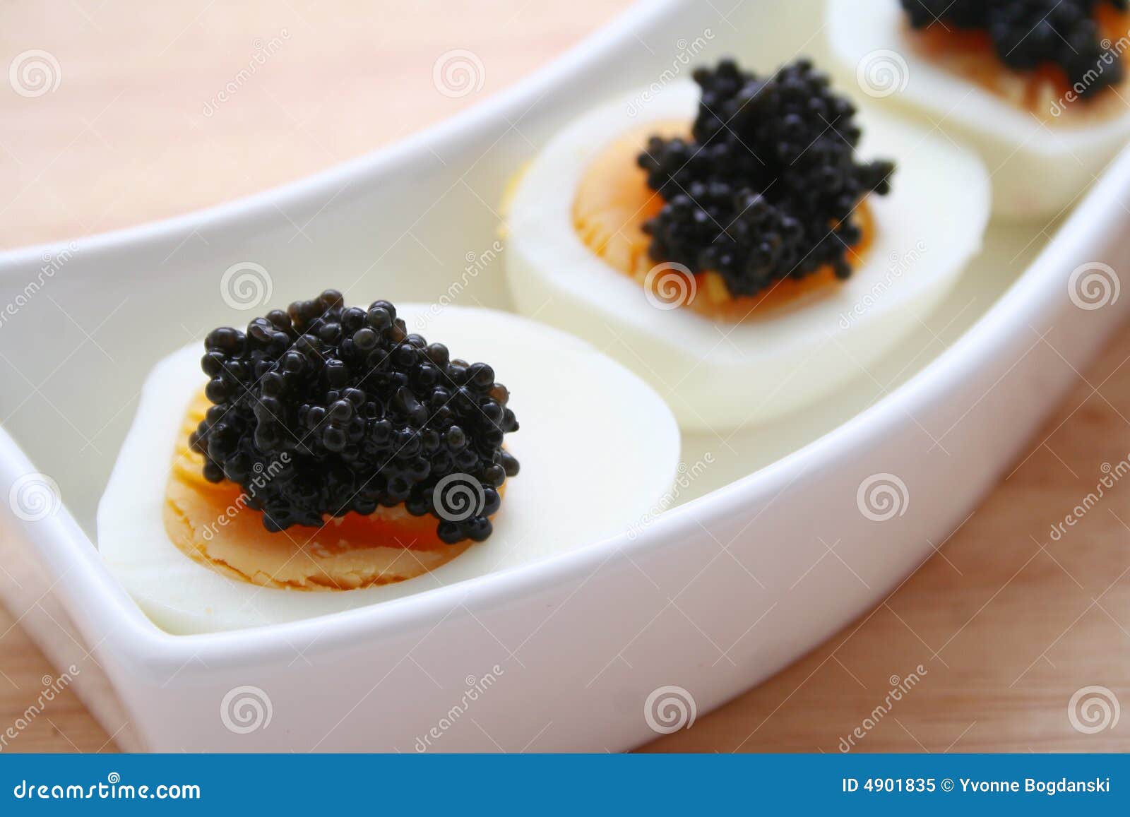 Eggs with caviar stock image. Image of white, luxurious - 4901835