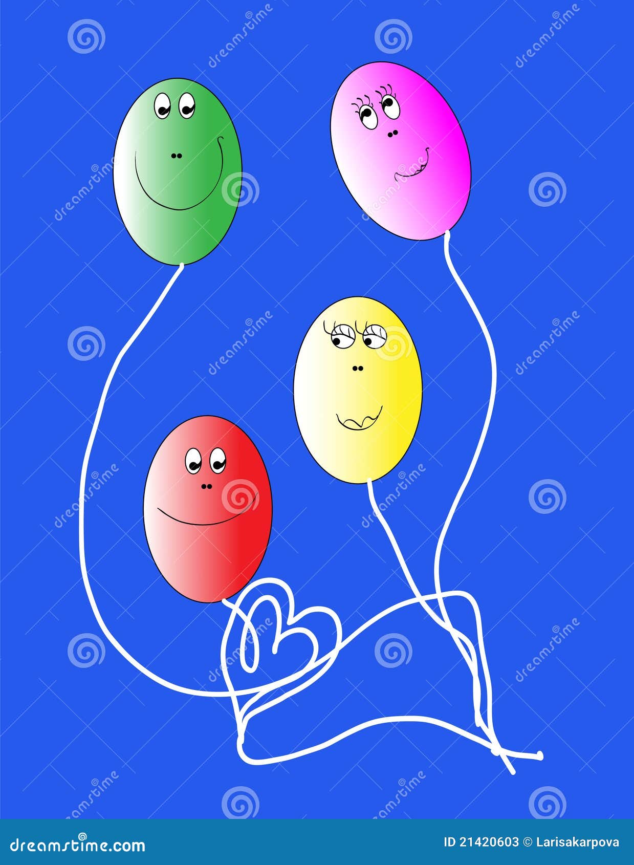 Eggs are Colored Like a Balloon Stock Illustration - Illustration of ...