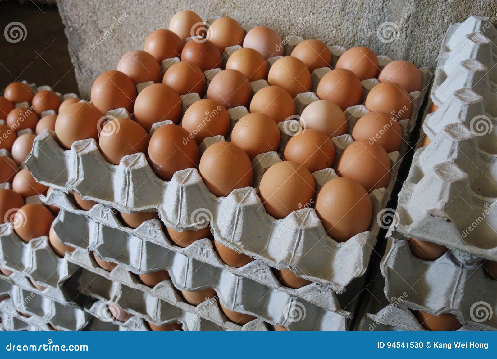 Eggs container stock photo. Image of produce, production - 94541530