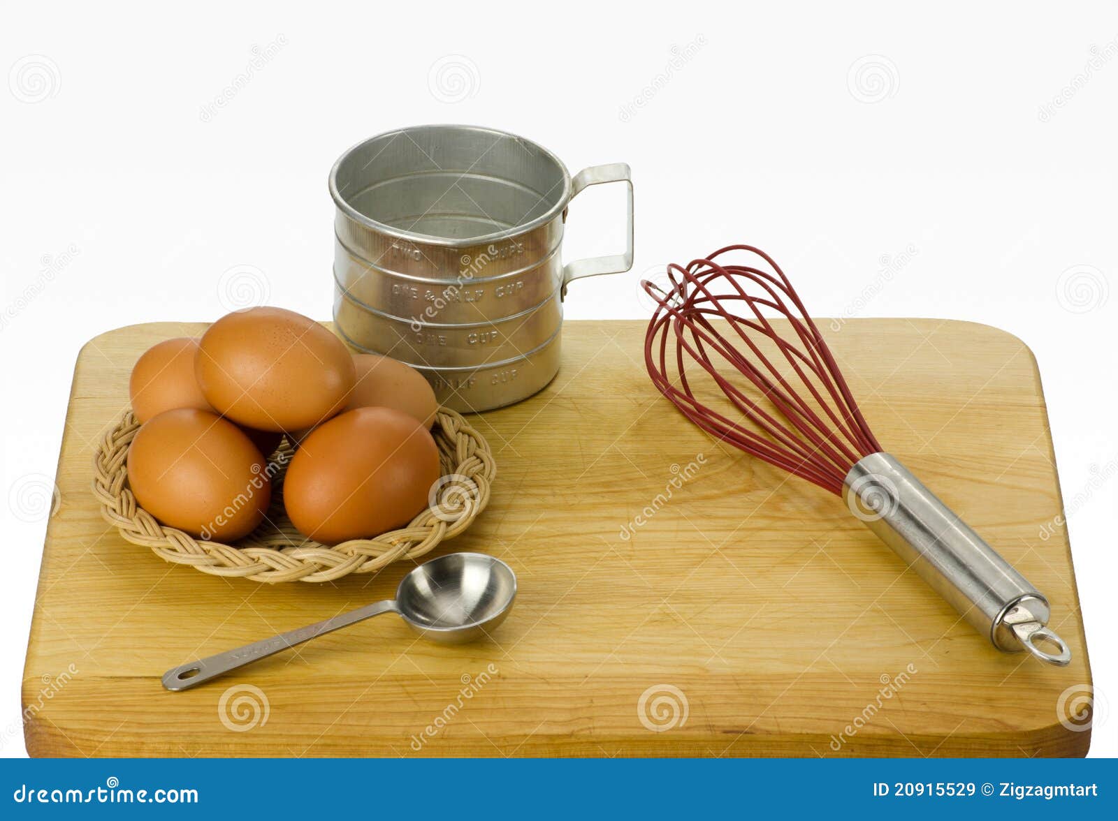 Eggs and cooking tools stock image. Image of basket, ingredient - 20915529
