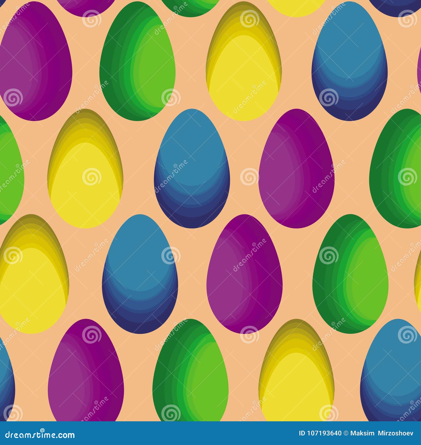 Eggs for Easter Seamless Texture Stock Illustration - Illustration of ...