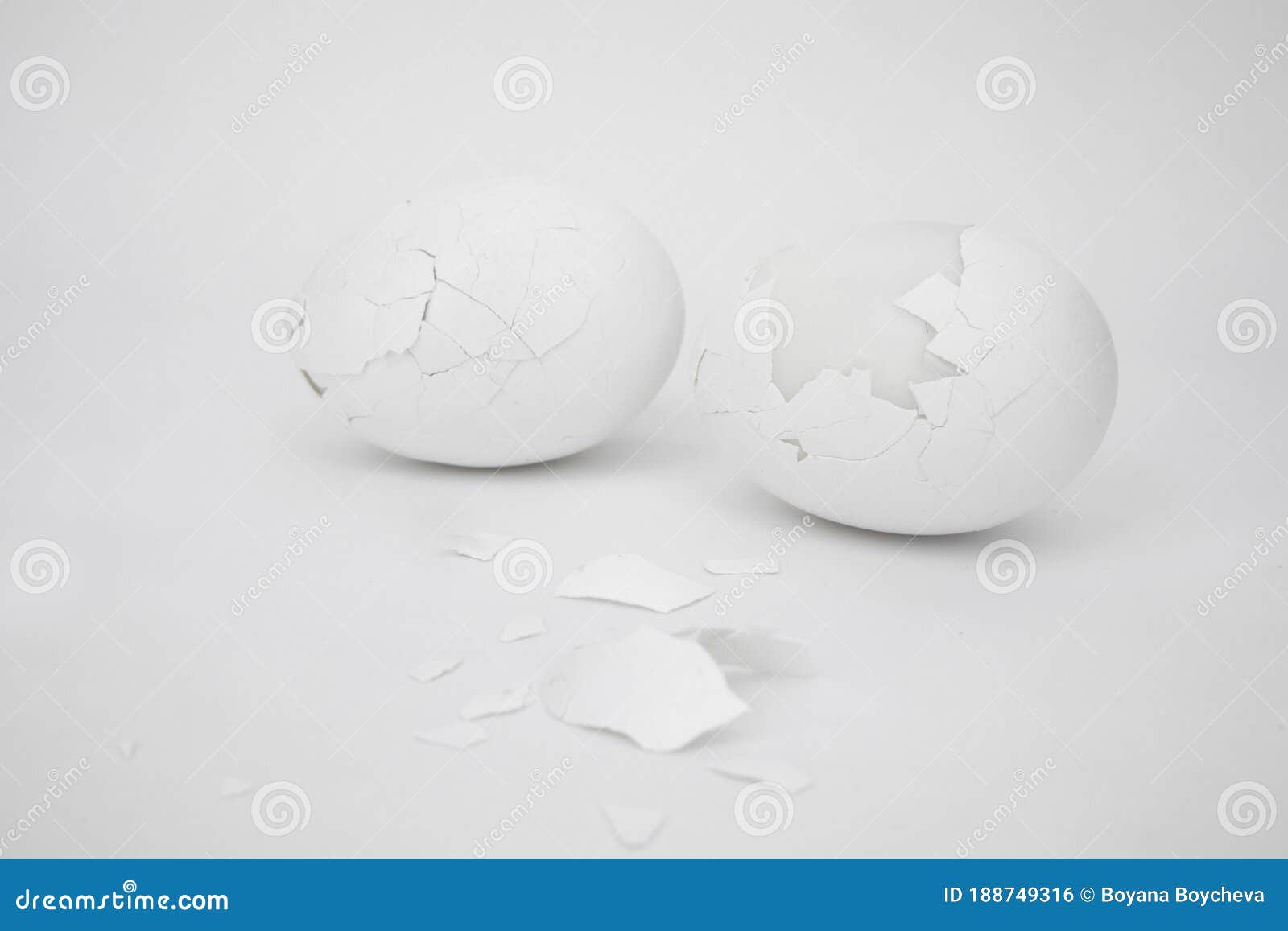 Eggshell On White Background, Eggs Isolated Royalty-Free Stock ...