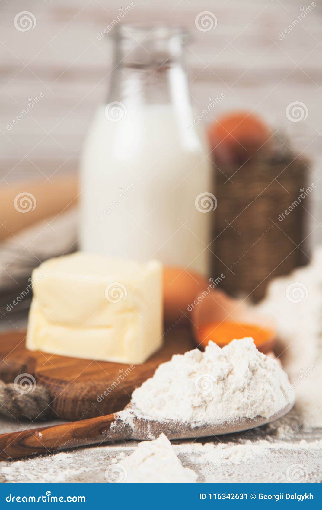 Basic baking ingredients stock image. Image of pastry - 116342631