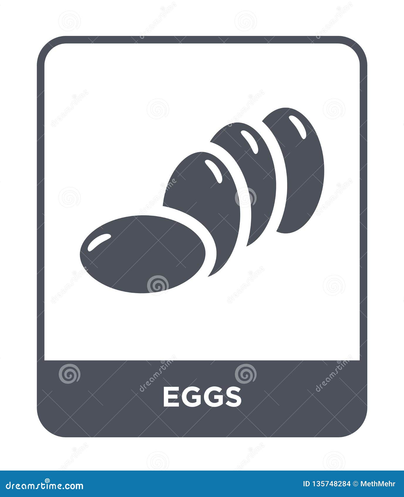 Eggs Icon in Trendy Design Style. Eggs Icon Isolated on White ...