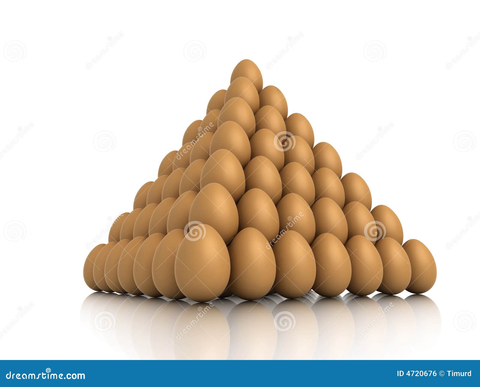 Eggs la pirámide stock de ilustración. Ilustración de huevo - 4720676