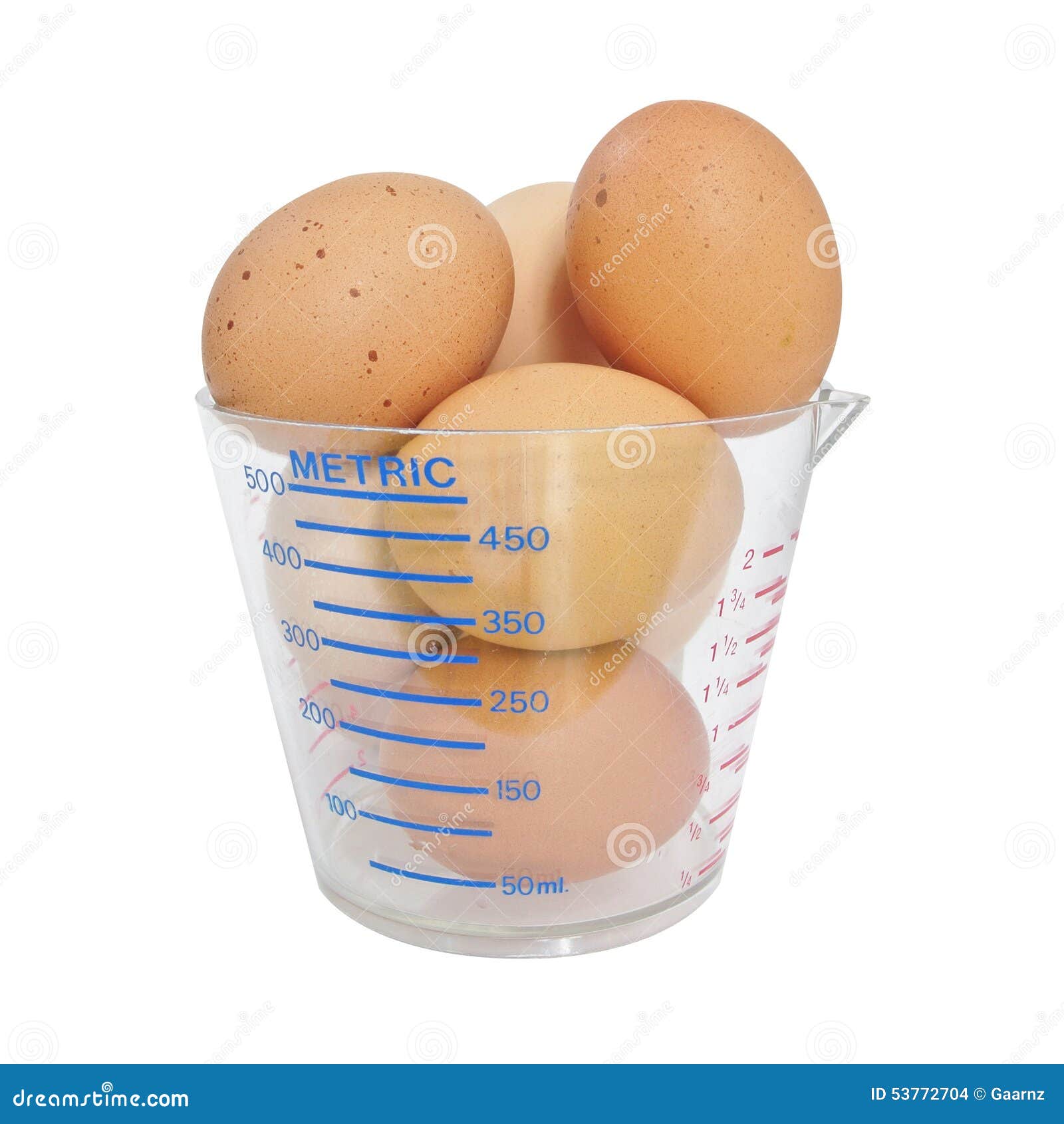Eggs in measuring cup stock photo. Image of brown, life - 53772704