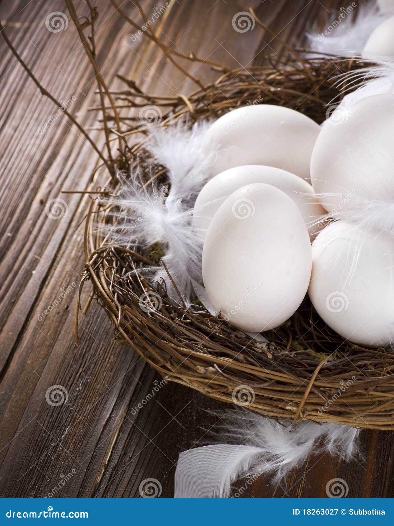 Eggs in the Nest stock image. Image of eastertime, creativity - 18263027