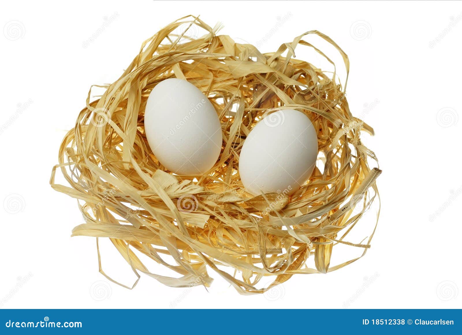 Eggs in a nest stock photo. Image of nest, nutrition - 18512338