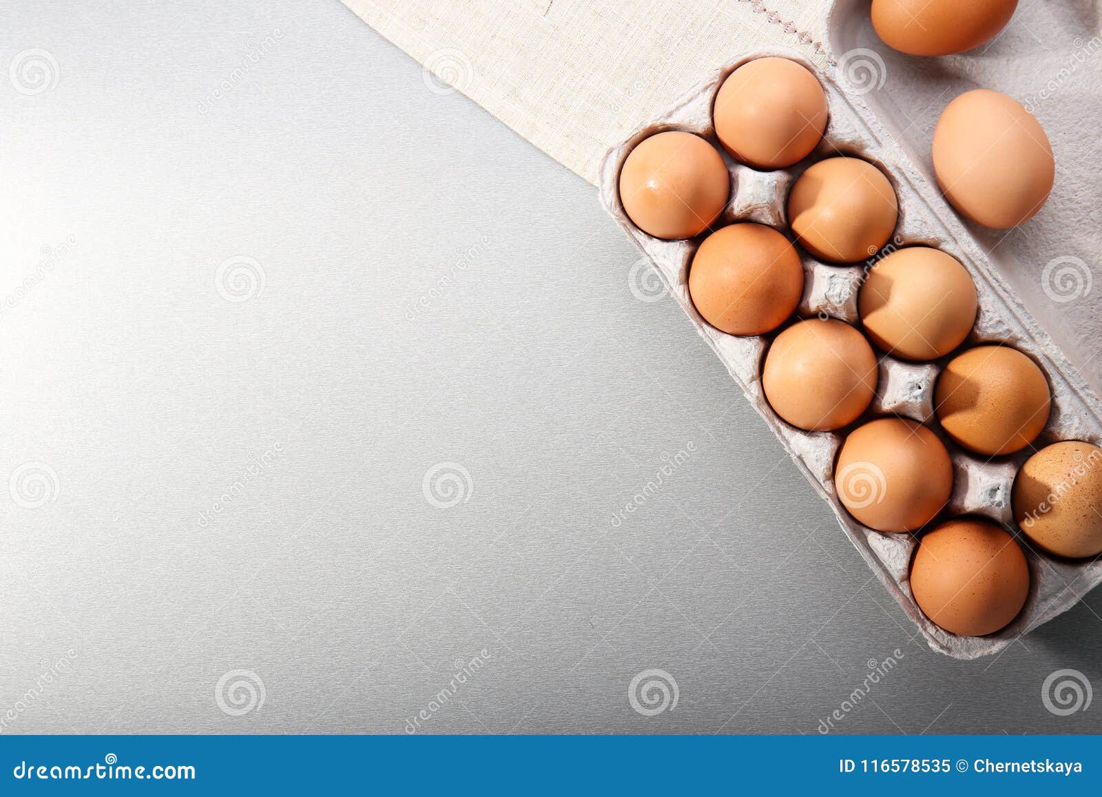 Eggs package on background stock image. Image of background - 116578535