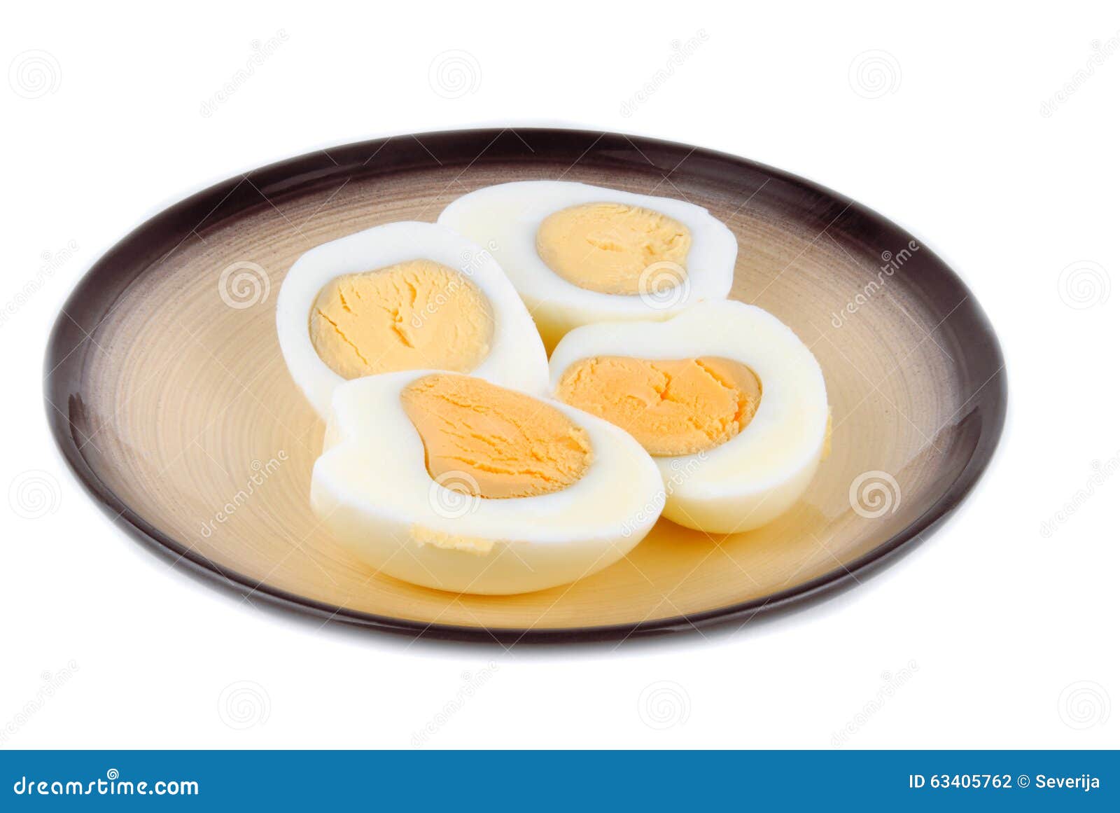Eggs on plate stock photo. Image of ingredient, sliced - 63405762