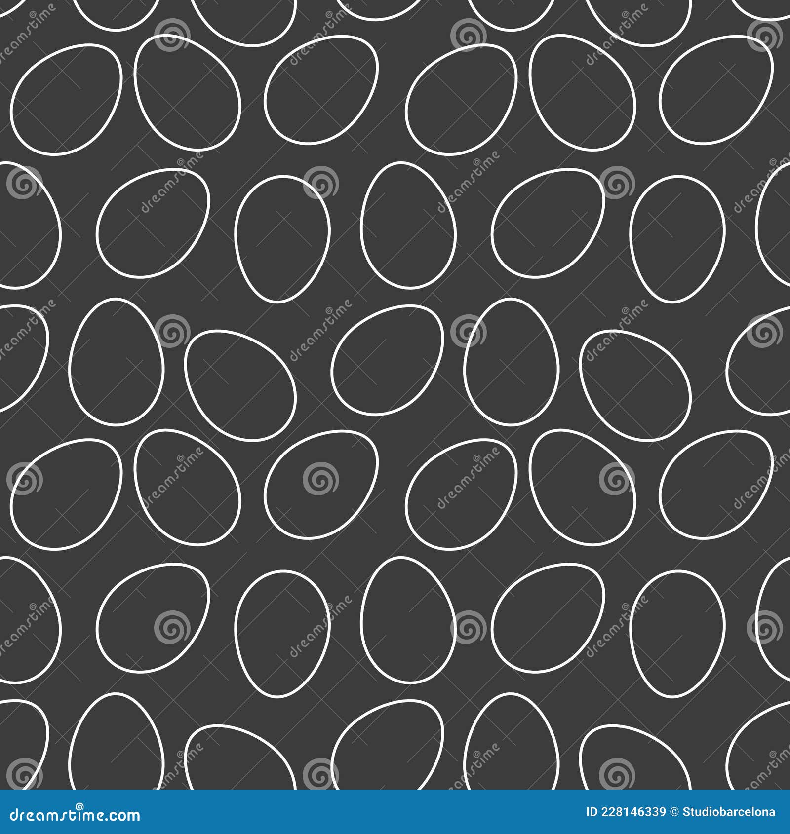 Easter Egg Outline Icon. Outline Vector Illustration Isolated On White ...