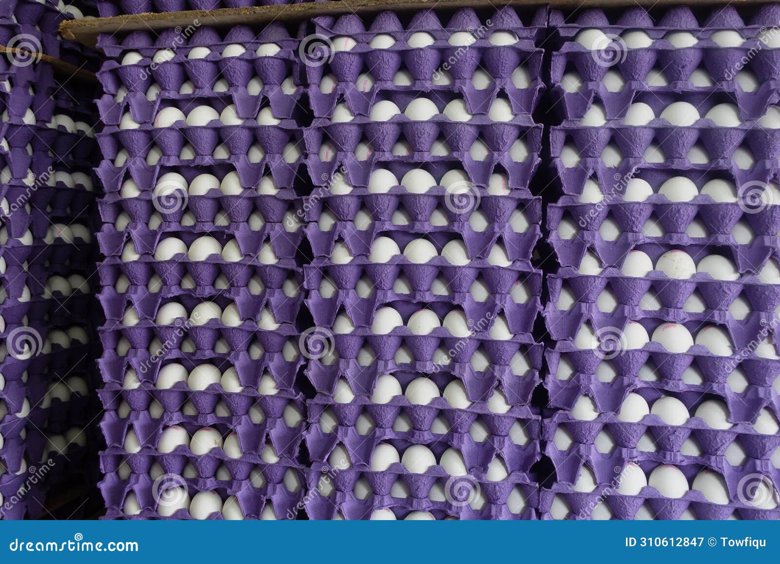 Eggs in the Supermarket a Lot of Eggs Cardboard Trays Stock Image ...