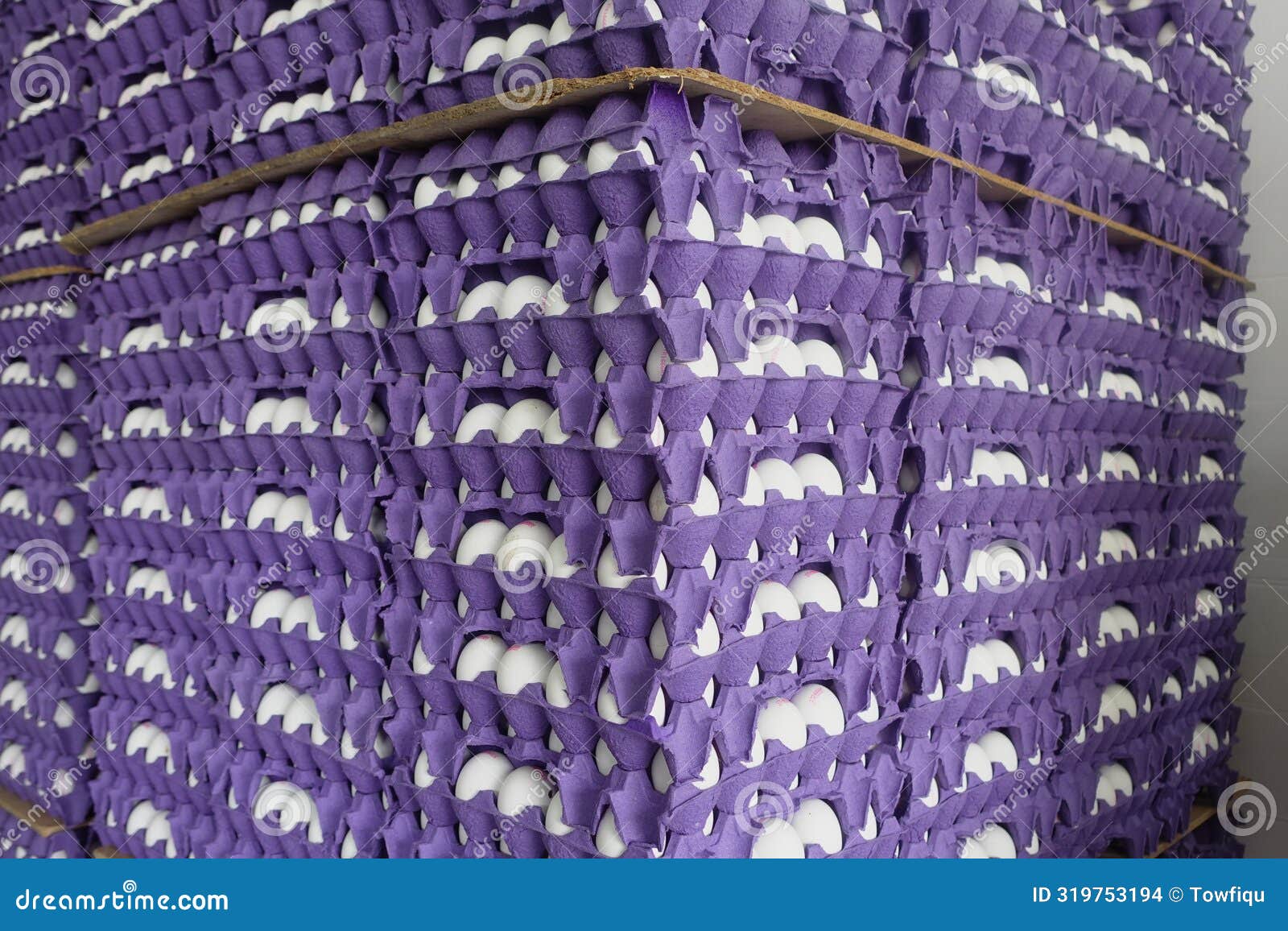 Eggs in the Supermarket a Lot of Eggs Cardboard Trays Stock Photo ...