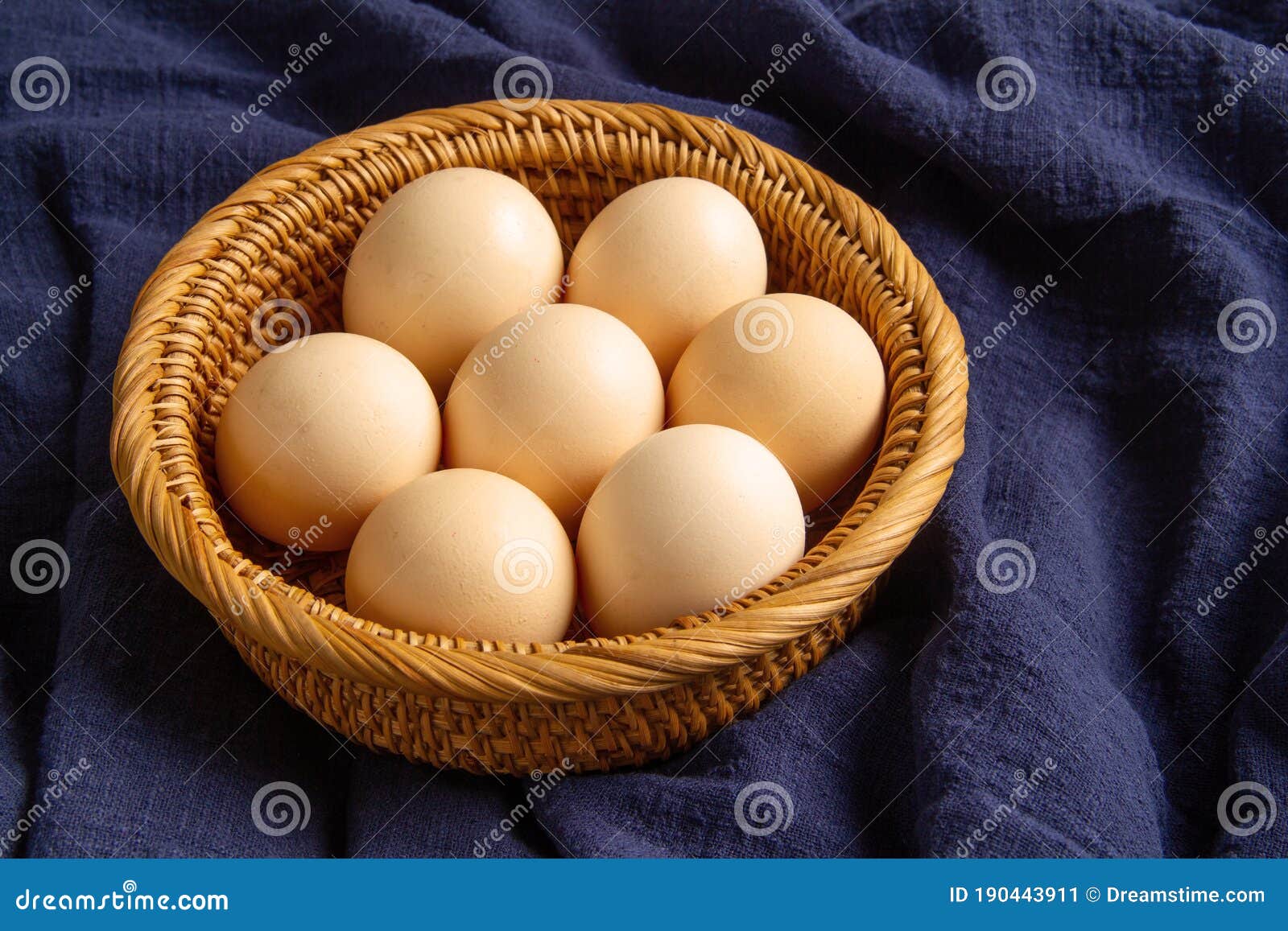 Eggs on the table stock image. Image of food, catering - 190443911