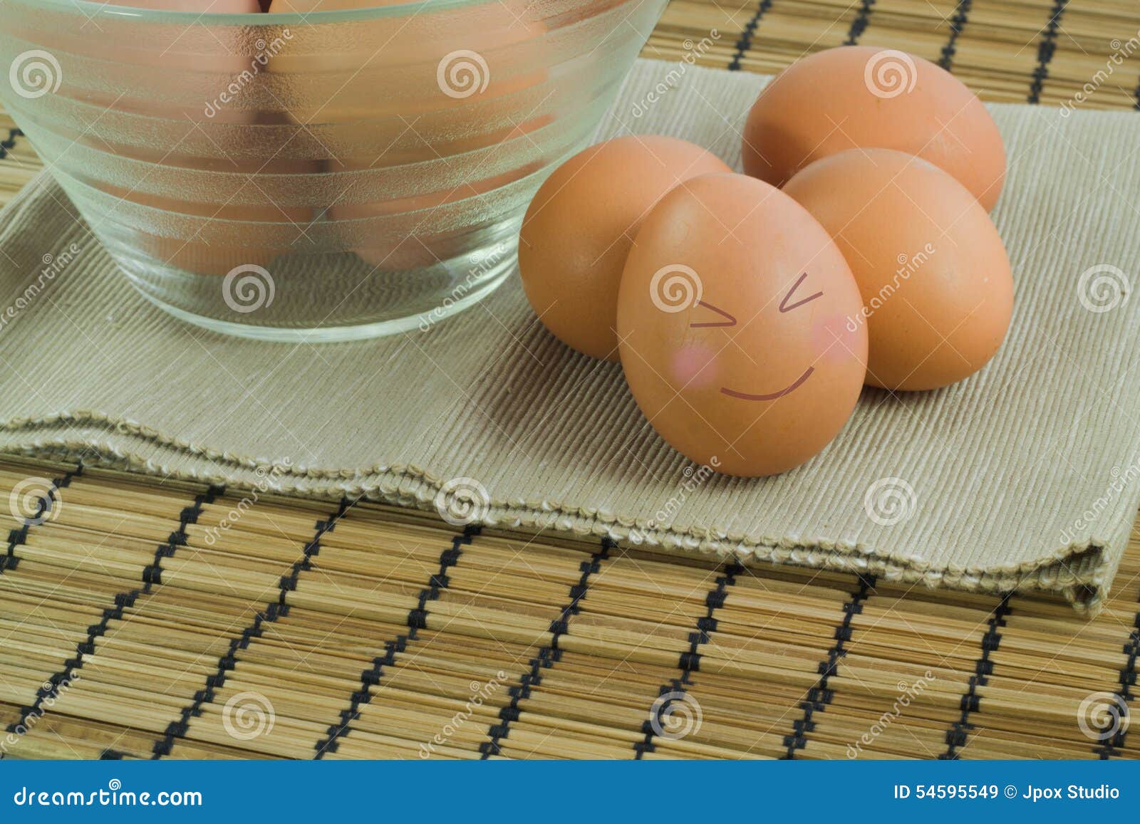 Eggs on the table stock image. Image of brown, organic - 54595549