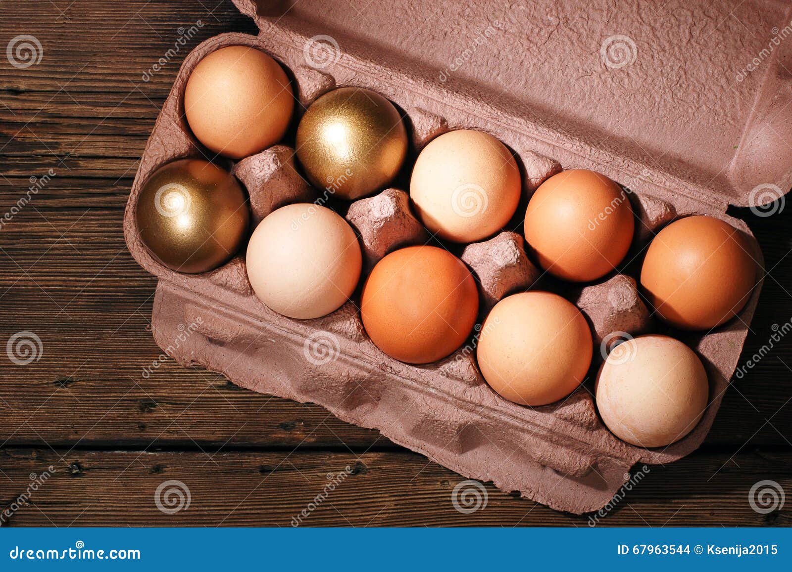 Eggs on a Wooden Background. Rustic Style Stock Photo - Image of ...