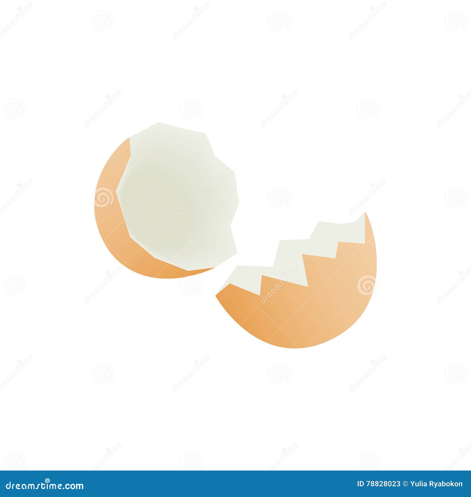 Eggshell Icon, Isometric 3d Style Stock Vector - Illustration of icon ...