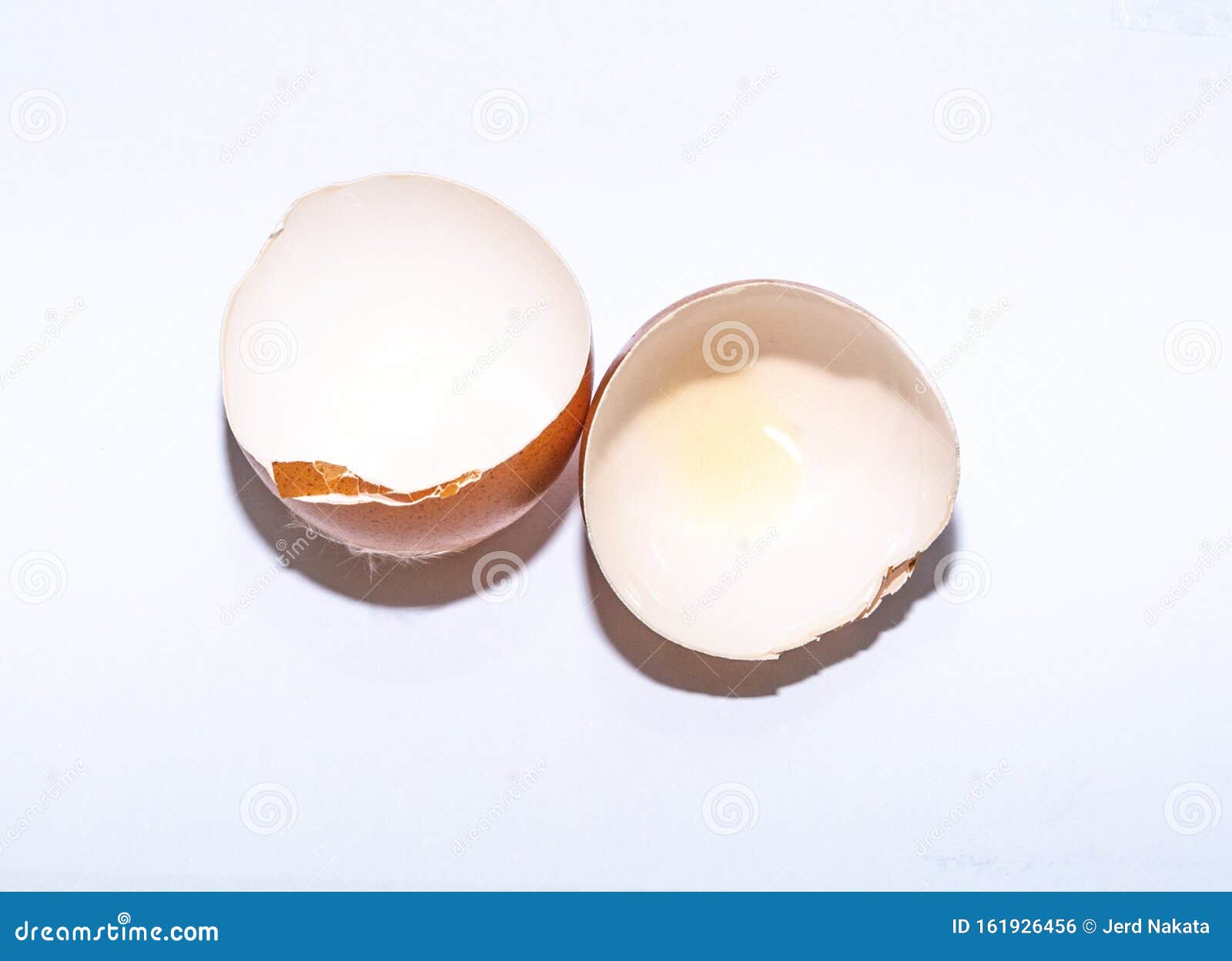 Eggshell Isolated on the White Background Stock Photo - Image of market ...