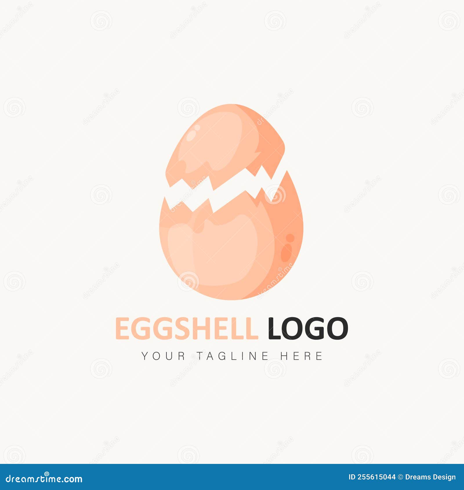 Eggshell Logo Design Illustration Stock Vector - Illustration of ...