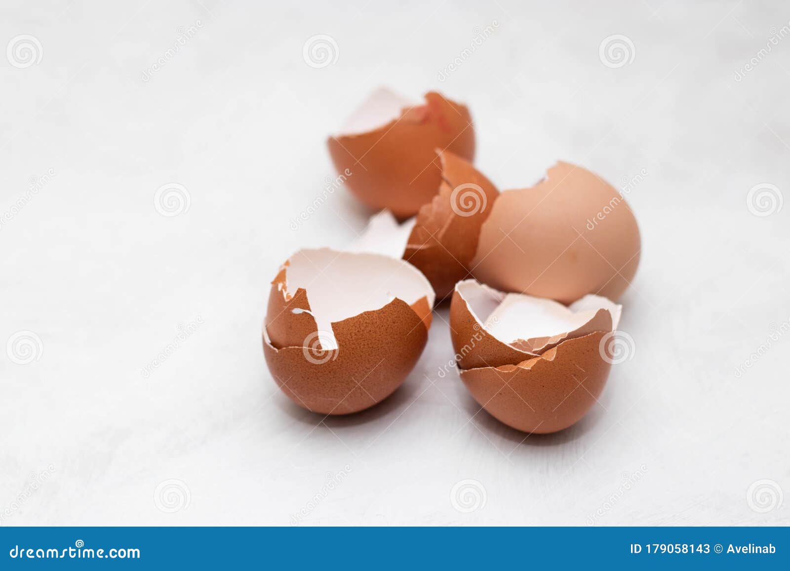 Eggshell On White Background, Eggs Isolated Royalty-Free Stock ...