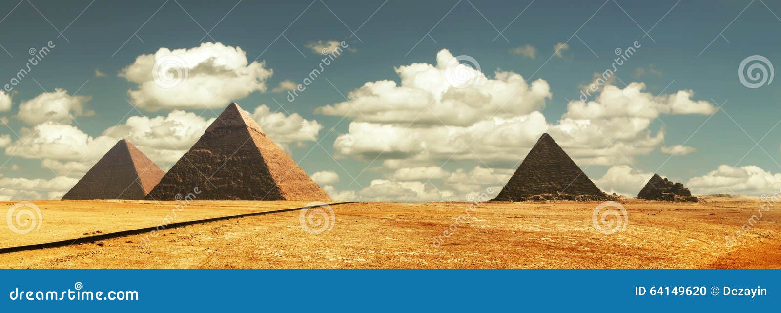 Egipt Panorama Pyramid with High Resolution Stock Photo - Image of ...