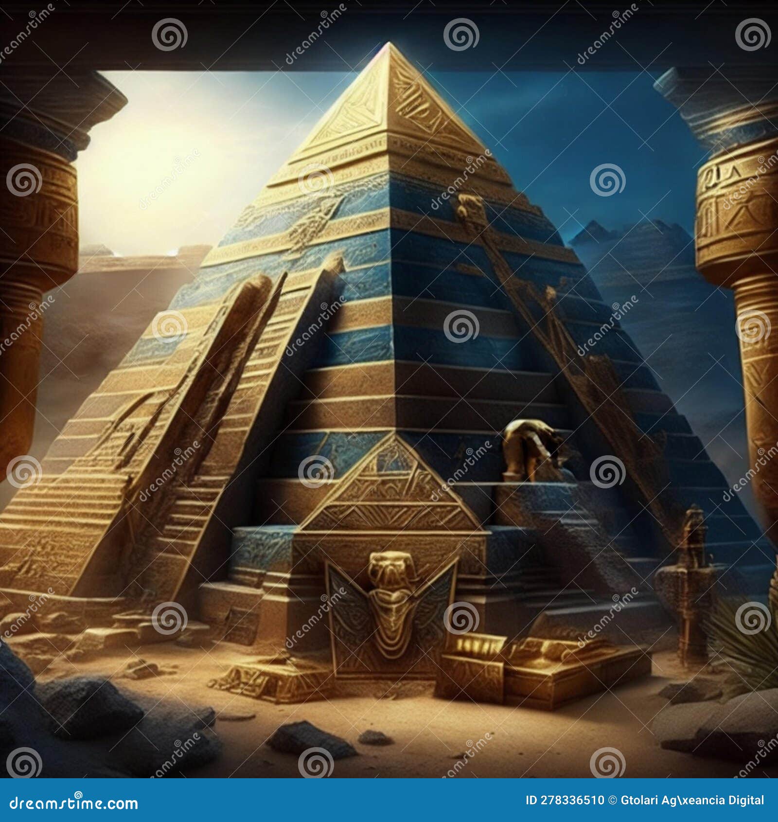 Egypt S Pyramids. Stone Pyramids Built in Ancient Egypt. Pharaohs Stock ...