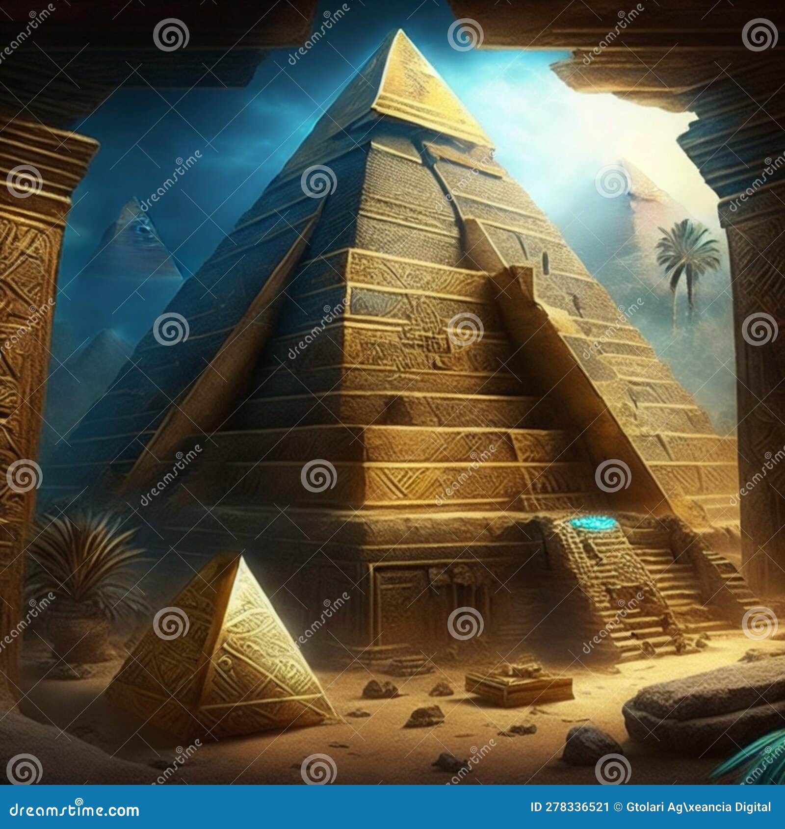 Egypt S Pyramids. Stone Pyramids Built in Ancient Egypt. Pharaohs Stock ...